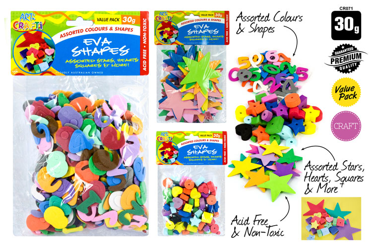 1pack EVA Craft Shapes/Animals-30G-3 Ass – Homify